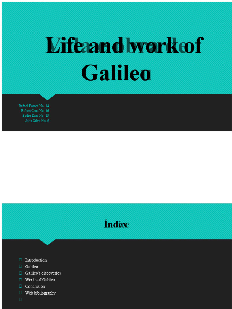Life and work of Galileo | PDF | Galileo Galilei | Astronomy