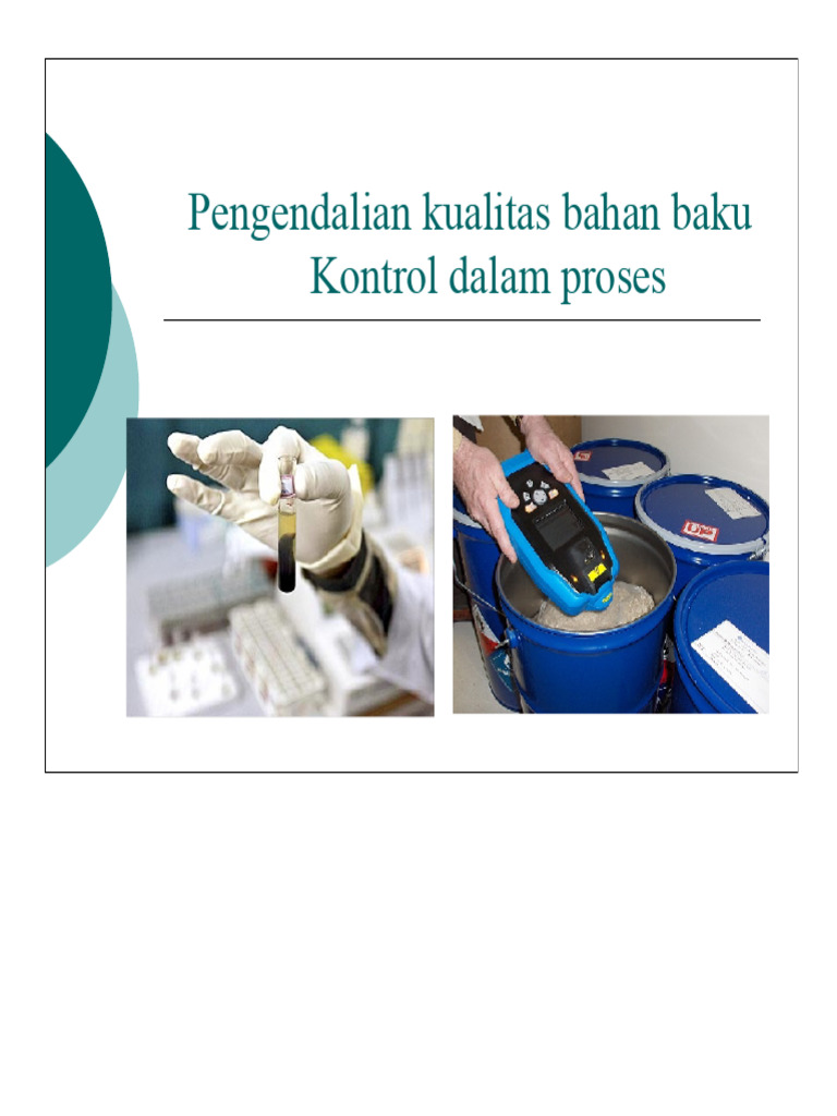 Pengendalian Kualitas Bahan Baku Lec8 | PDF