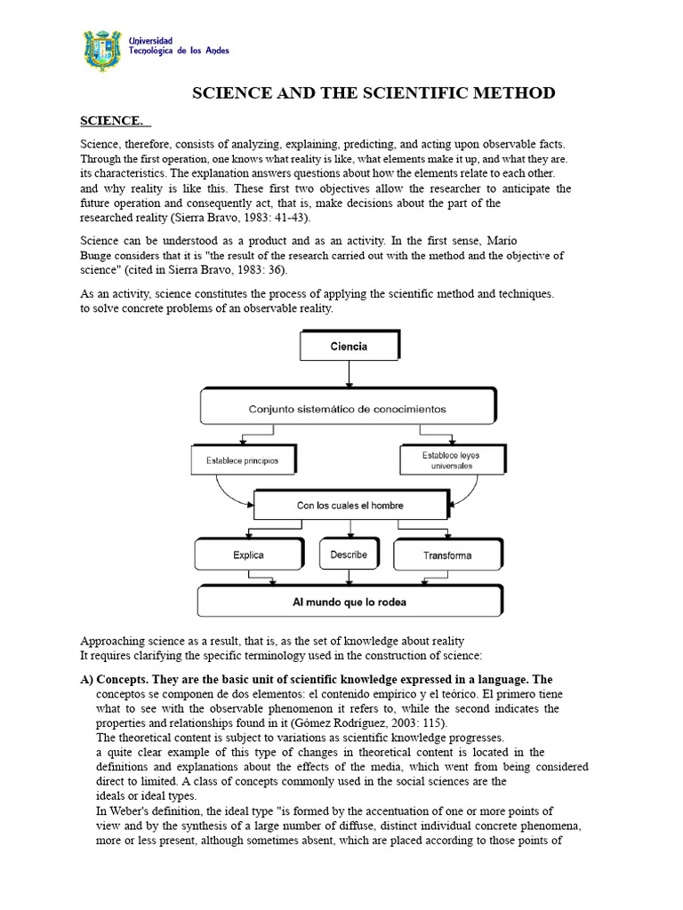 Brochure The Science and The Scientific Method | PDF | Scientific ...