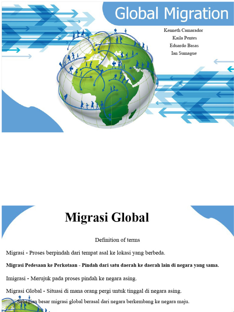 Kelompok7 KontemporerDunia Migrasi Global | PDF