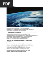 Planetary Atmosphere Comparison Chart | PDF