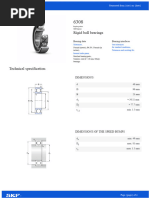 SKF 6322 - C3Deep Groove Ball Bearing Specification | PDF | License ...