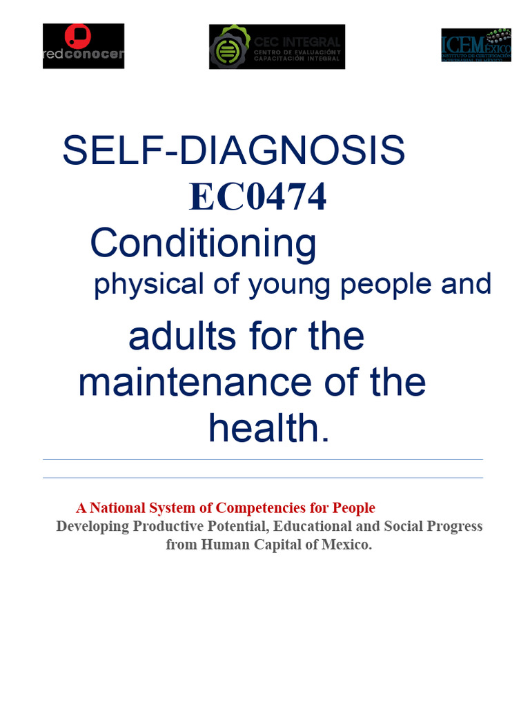 Diagnosis EC0474 CEC | PDF | Physical Fitness | Strength Training
