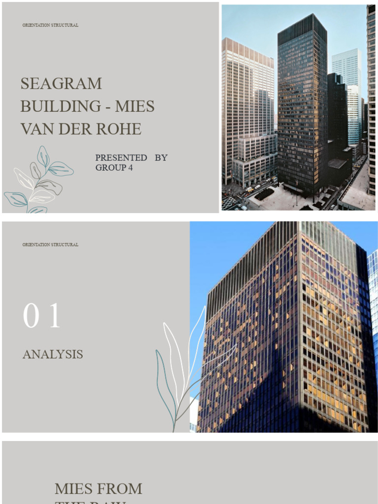 Seagram Building | PDF | Beam (Structure) | Column