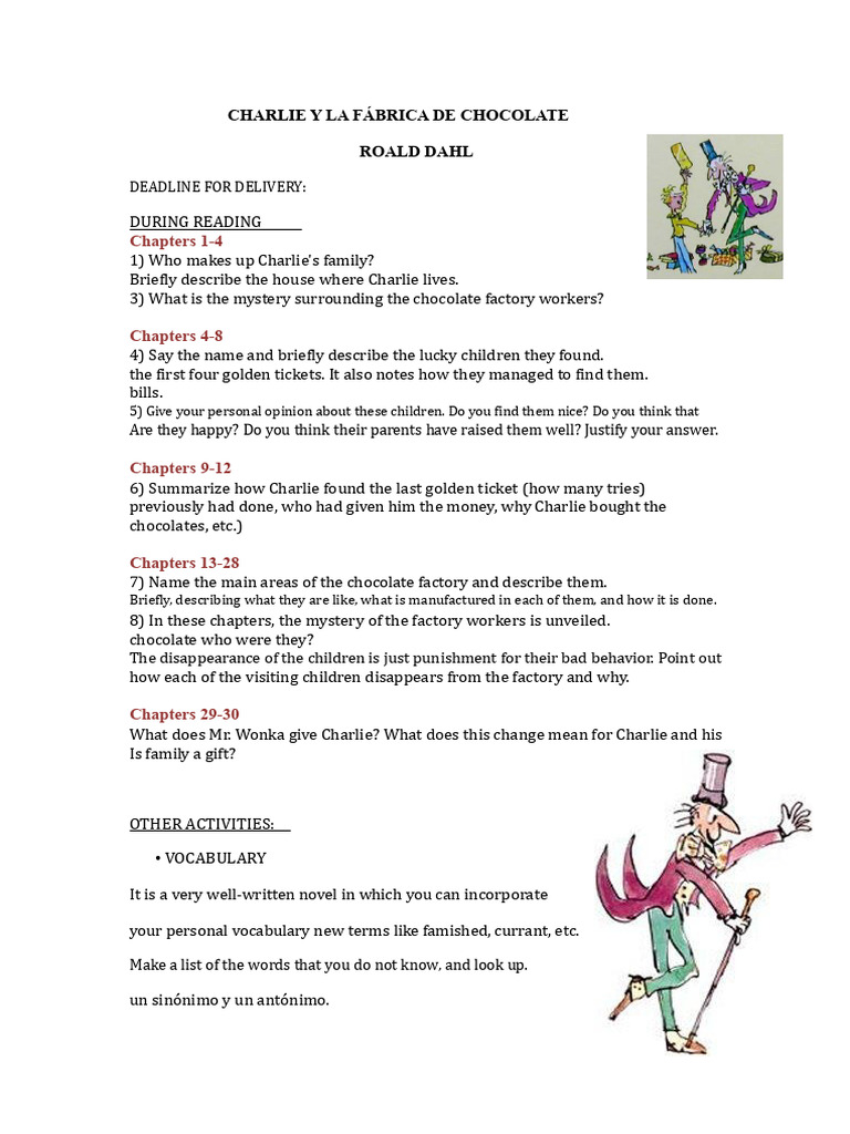 Charlie and The Chocolate Factory | PDF