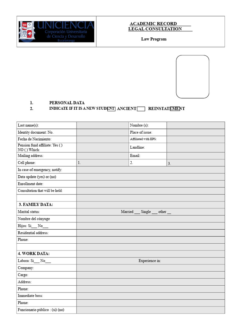 Academic History Format | PDF