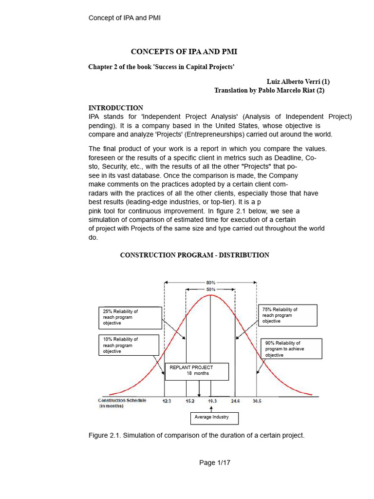 Concept of IPA and PMI | PDF | Project Management | Risk