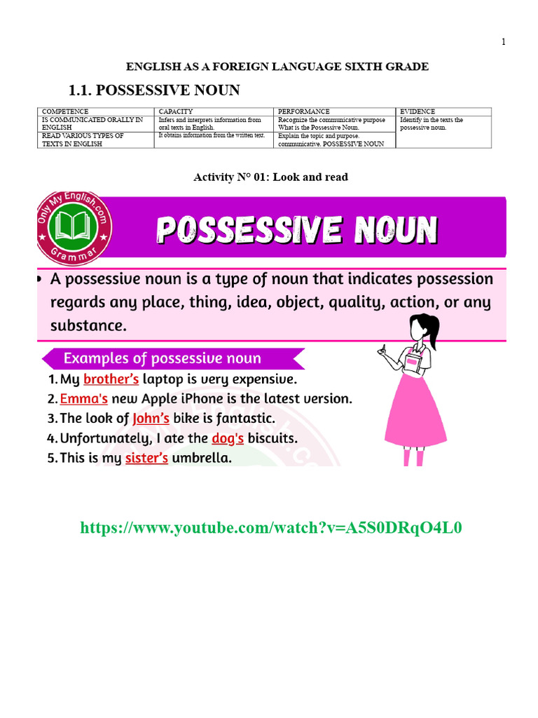 Unit of English For Sixth Grade of Primary School | PDF | English ...