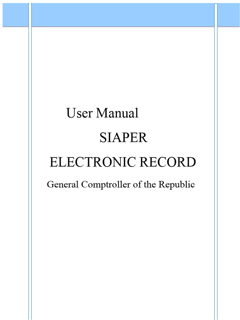 Siaper Manual | PDF | Identity Document | Computing