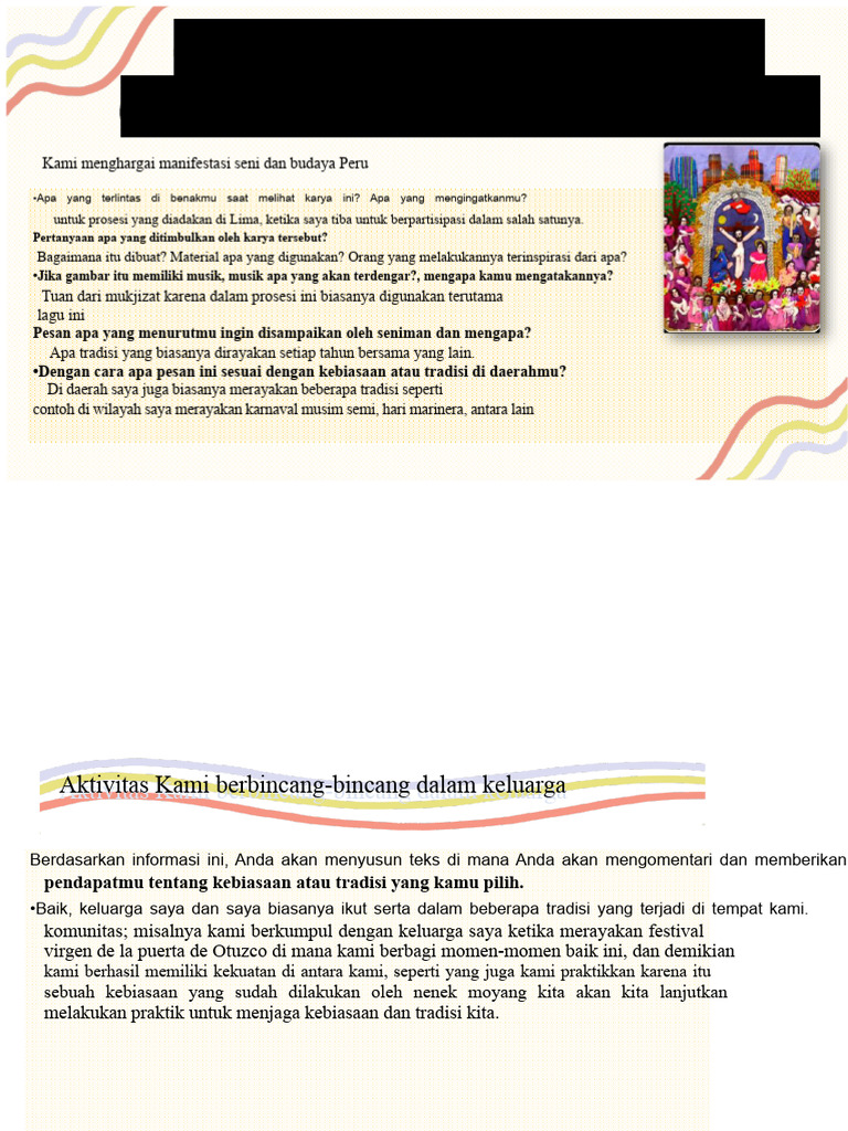 Kami Mengenal Tradisi Dan Kebiasaan Minggu 11 | PDF