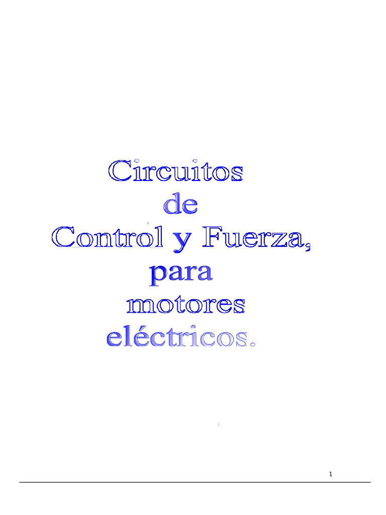 Power and control circuits for electric motors | PDF | Relay | Switch