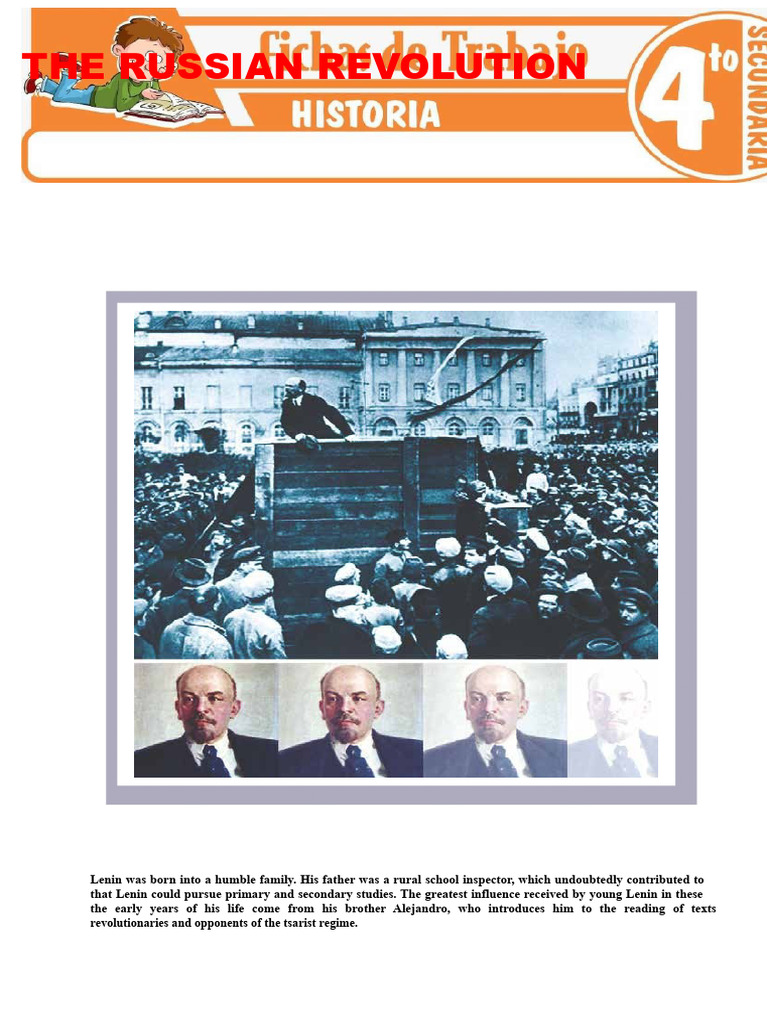 The Russian Revolution For Fourth Grade of Secondary School | PDF ...