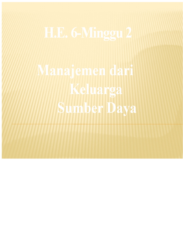 H.E. 6-Minggu 2.pptx | PDF