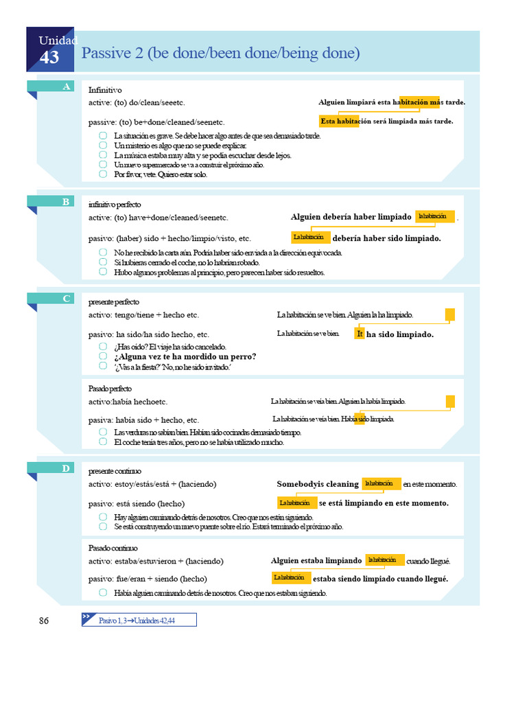 Práctica de voz pasiva | PDF