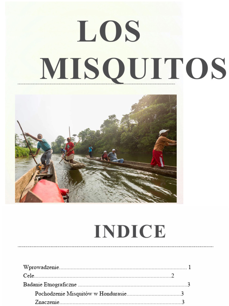 Miskitos | PDF