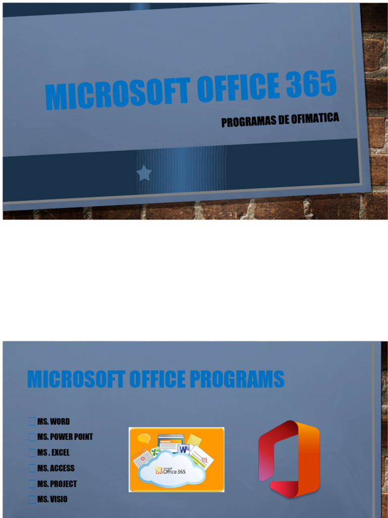 MICROSOFT OFFICE 365 | PDF | Microsoft Excel | Microsoft Office