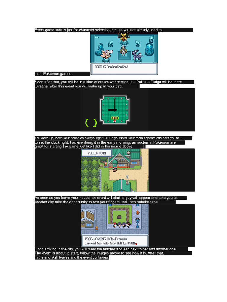 Pokémon Game Walkthrough Guide | PDF | Pokémon
