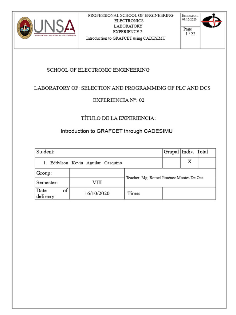 PLC Laboratory 2 Cade. sim. | PDF | Inductor | Electric Current