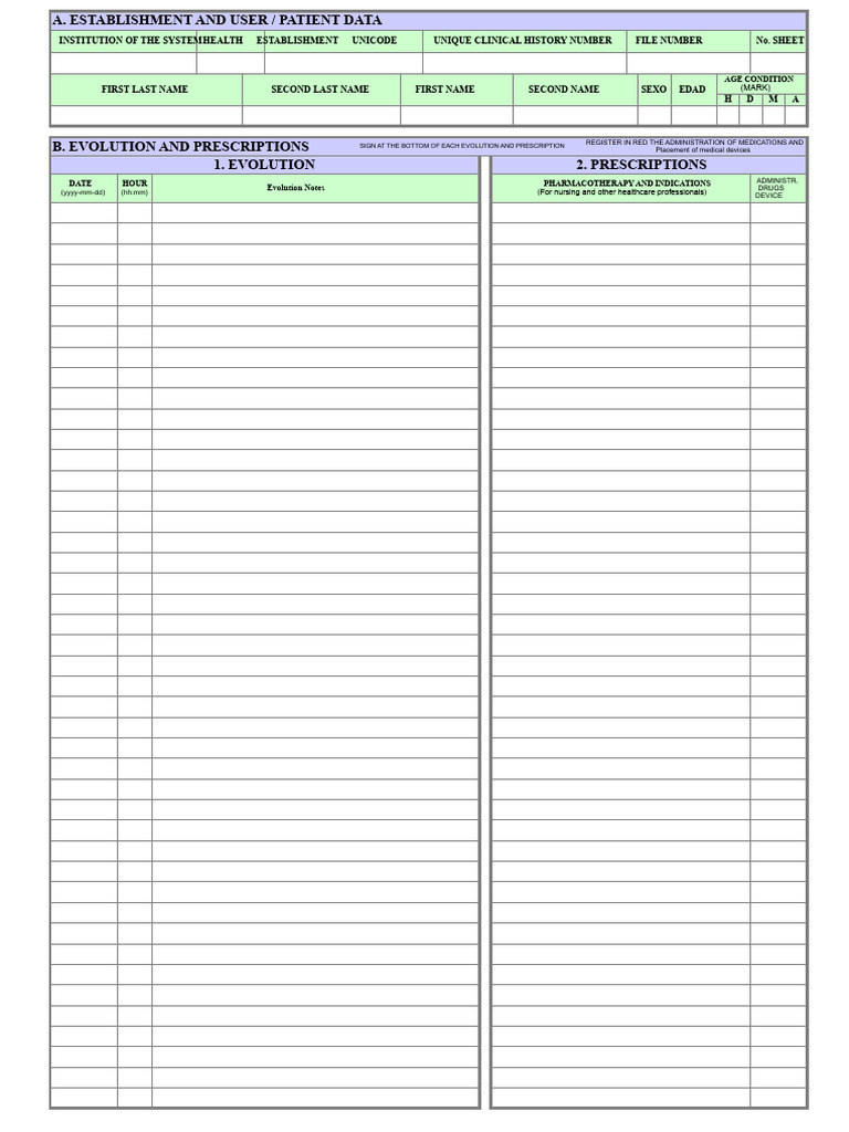 New Form 005 Evolution and Prescriptions 2021 | PDF | Medical Prescription | Pharmaceutical Sciences