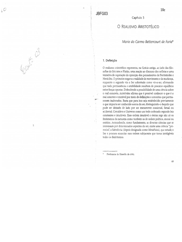 Teks Realisme Aristotelian | PDF