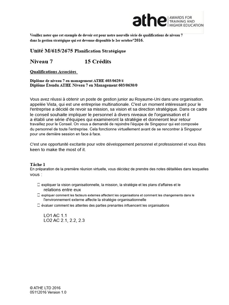 Gestion stratégique : Guide de planification | PDF | Planification ...