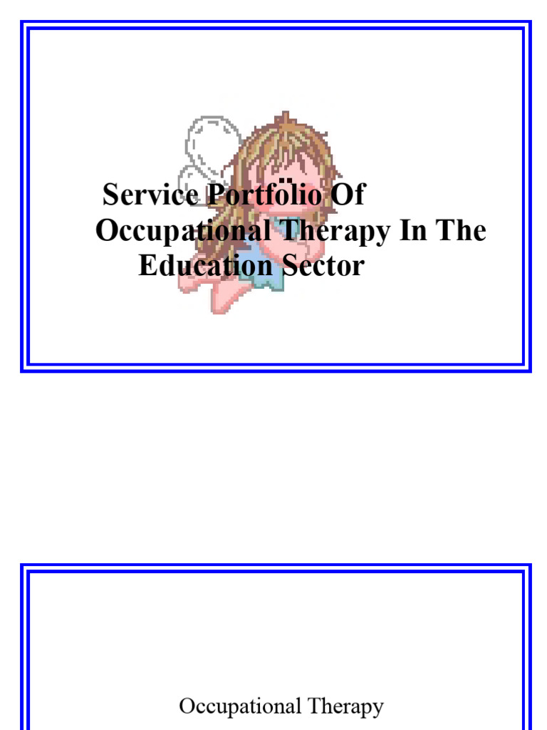 Occupational Therapy in Education | PDF | Occupational Therapy ...