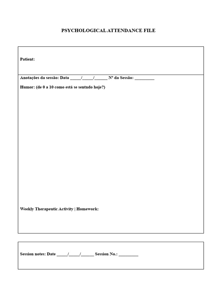 6. Psychological Care Record | PDF