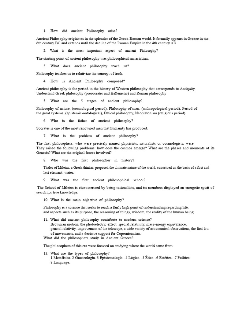 10-Philosophy-10 Quiz | PDF | Plato | Ancient Greek Philosophy