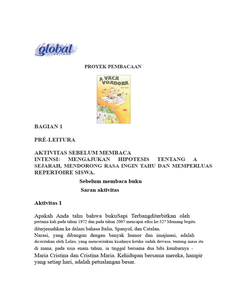 Kegiatan Sapi Terbang | PDF