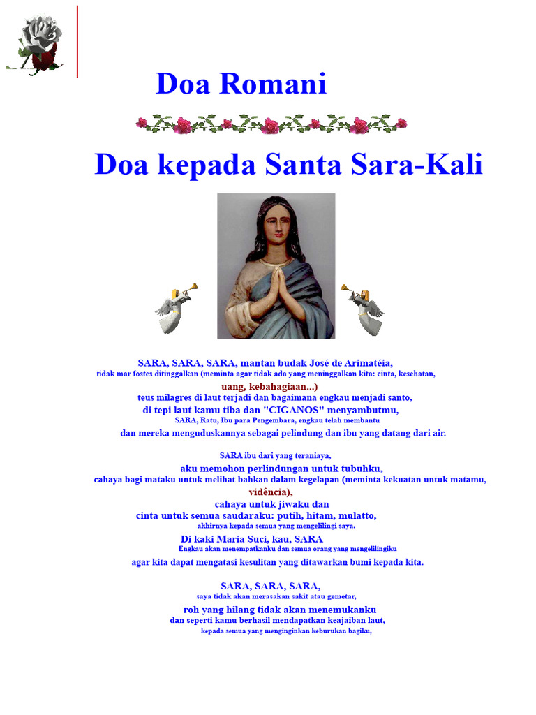 Doa Romani untuk Santa Sara Kali | PDF