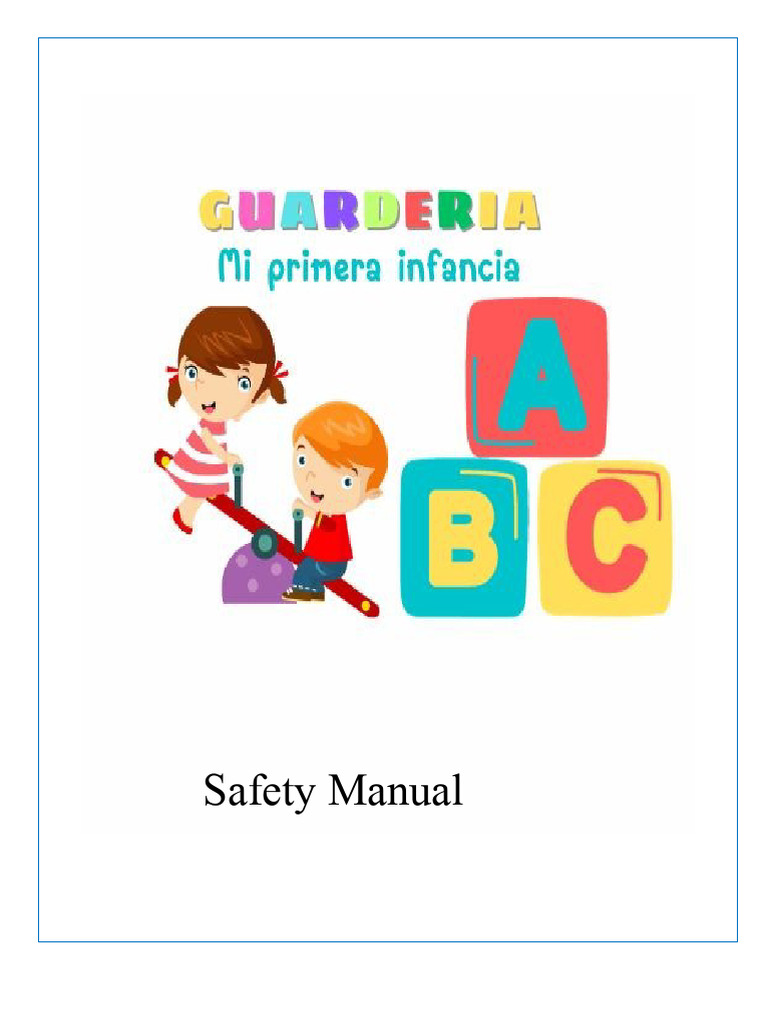 Daycare Safety Manual Guidelines | PDF | Child Care | Occupational ...