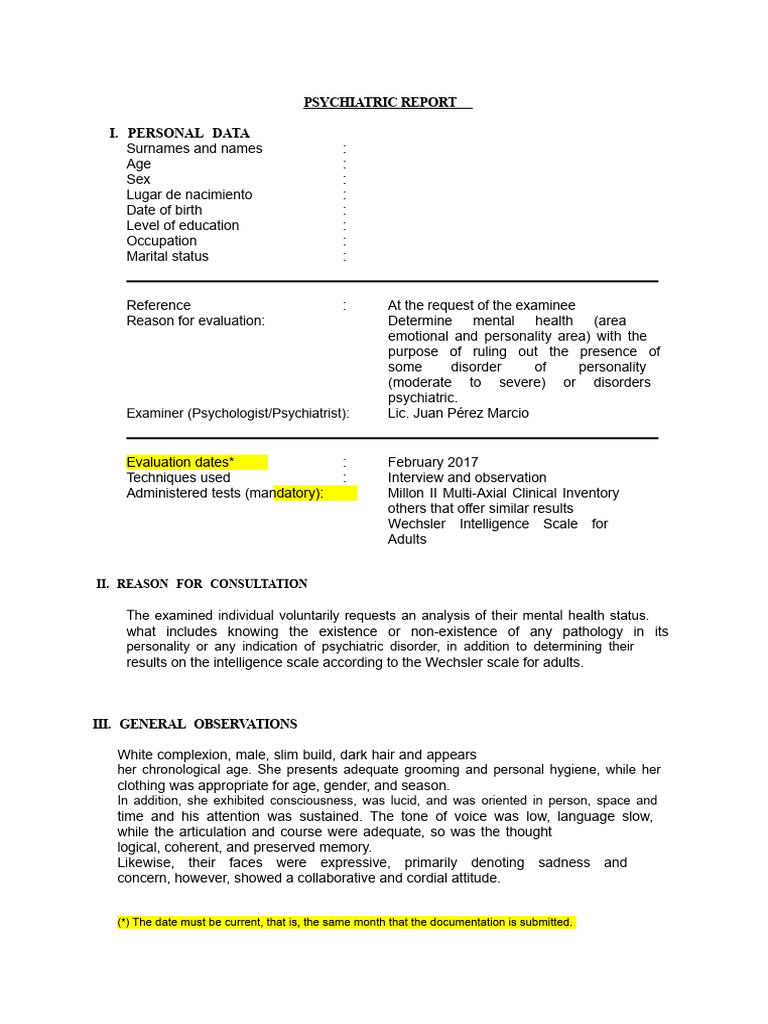 Mental Health Report Model 1 | PDF | Mental Health | Psychiatry