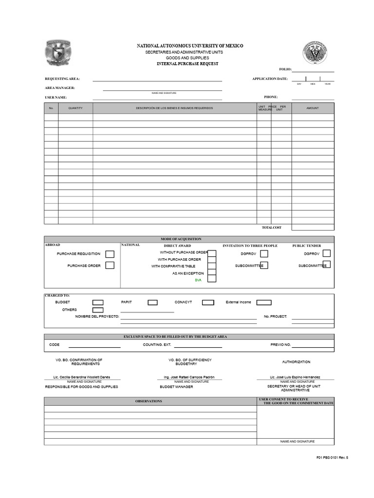 Internal Purchase Request | PDF | Service Industries | Procurement