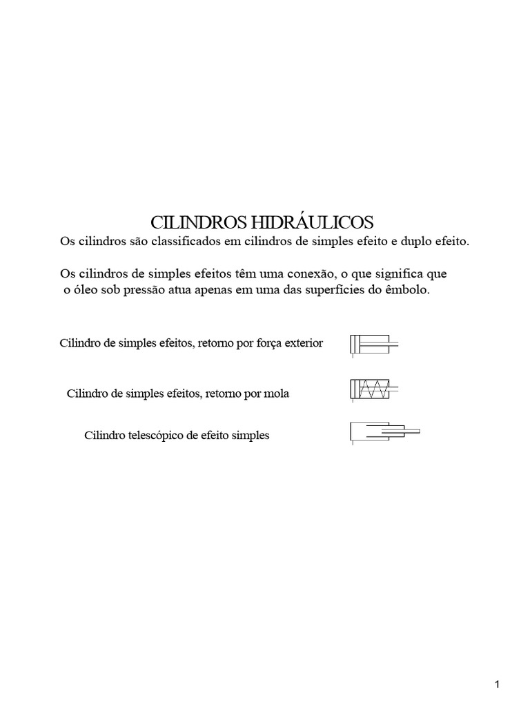 Cálculo de Cilindro Hidráulico | PDF | Flambagem | Pressão