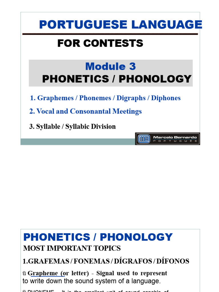 Module 03 - Lesson 001 - Phonetics Phonology - Graphemes Phonemes ...