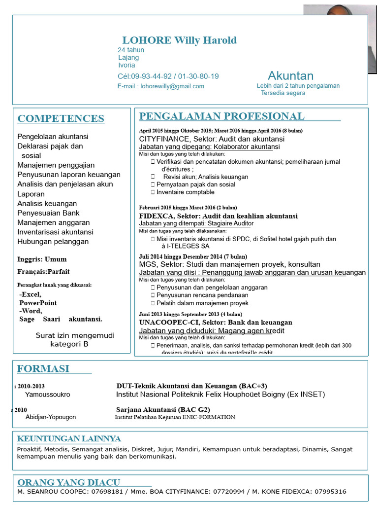 Akuntan Berpengalaman Siap Kerja | PDF