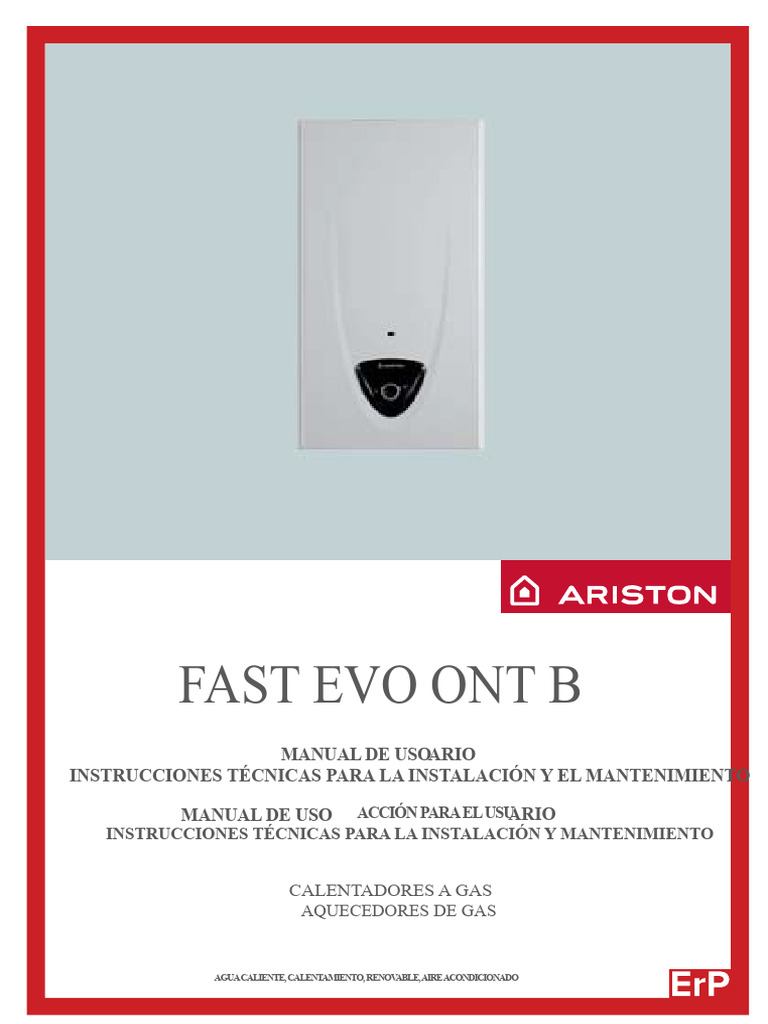 Manual Fast Evo B (ES - PT) - 0 | PDF | Tap (Válvula) | Gases
