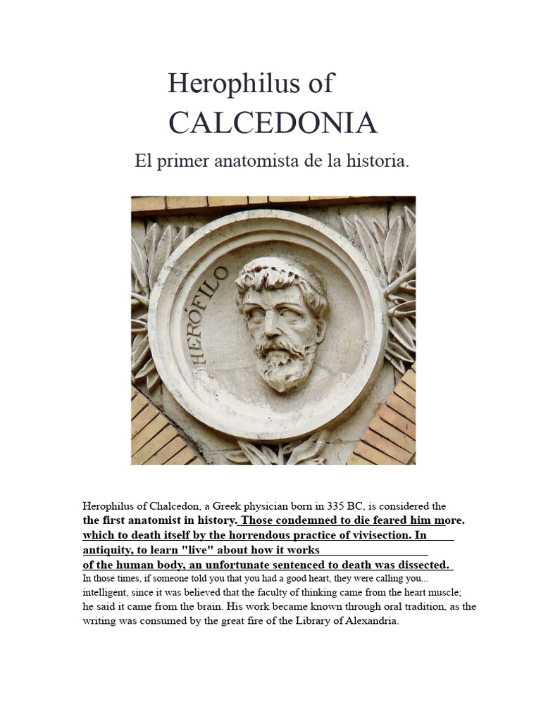 1 Herophilus of Chalcedon | PDF