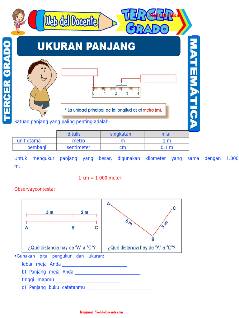 Ukuran Panjang dan Konversi Satuan | PDF