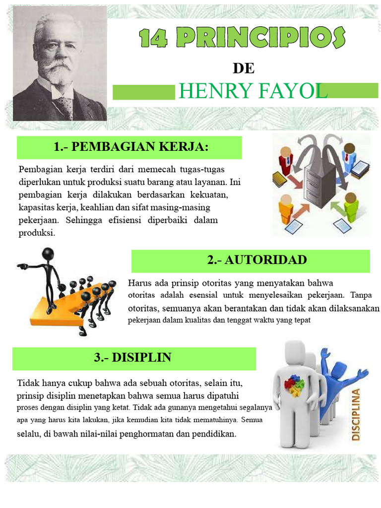 Prinsip Manajemen Henry Fayol | PDF