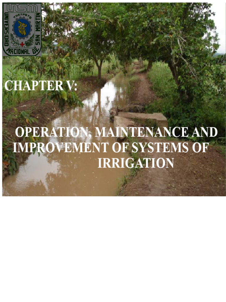 Irrigation System Operation and Maintenance | PDF | Irrigation | Dam
