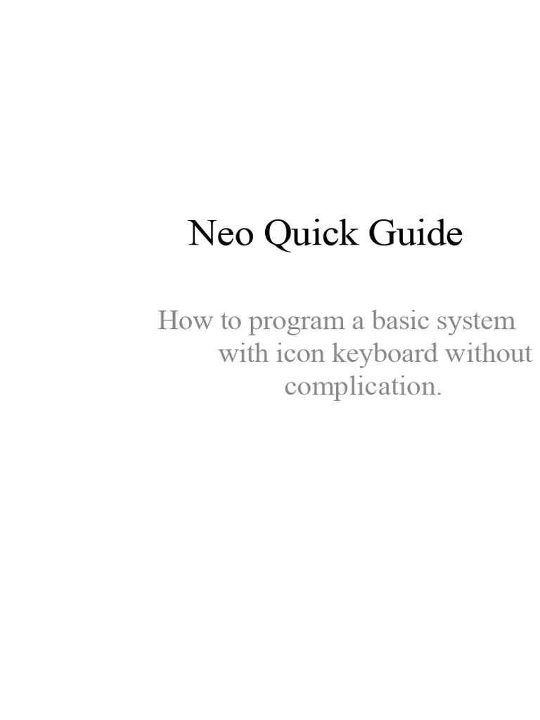 Neo System Programming Guide | PDF | Computer Keyboard | Computing