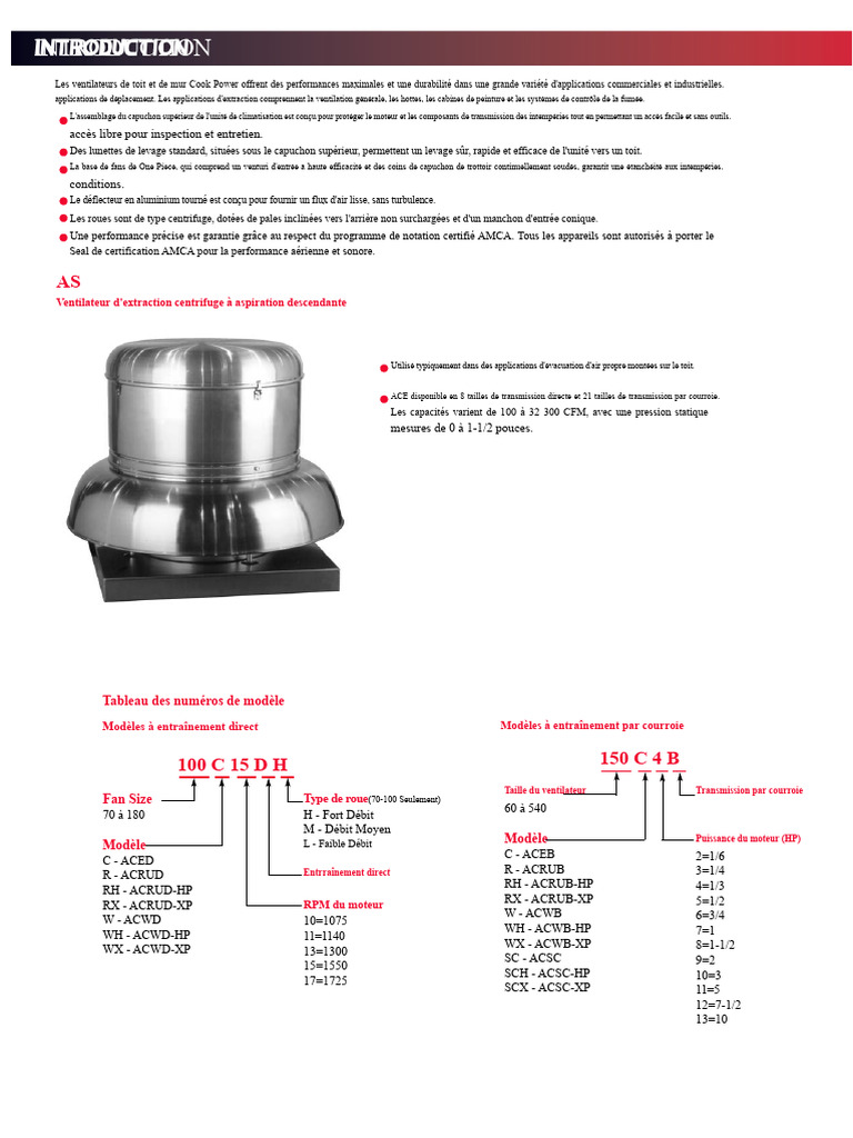 Loren Cook ACEB Brochure1 | PDF | Ingénierie mécanique