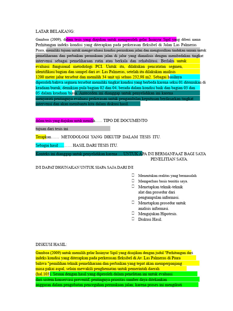 2019 Contoh PENULISAN LATAR BELAKANG | PDF