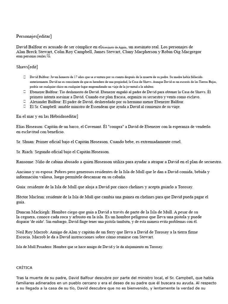 El Secuestrado de R. L. Stevenson | PDF | Robert Louis Stevenson