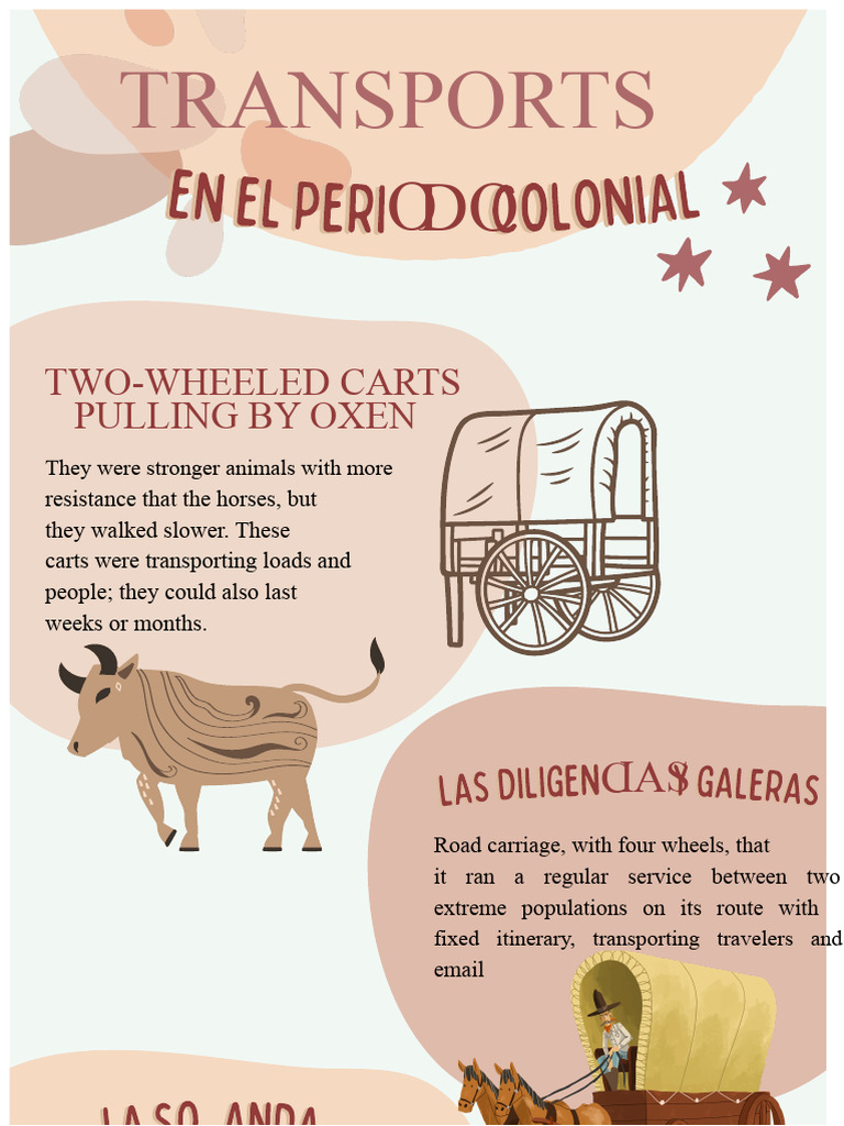 Infographic, Transportation in The Colonial Period | PDF