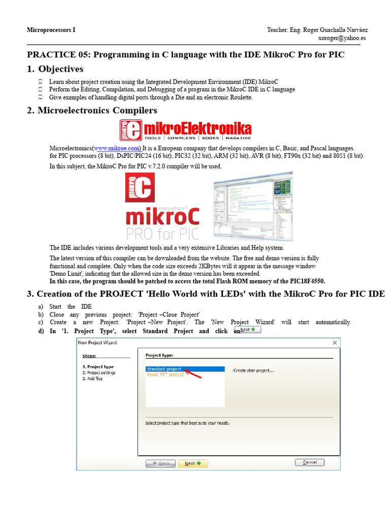 P05 Programming in C Language with the MikroC Pro for PIC IDE | PDF ...