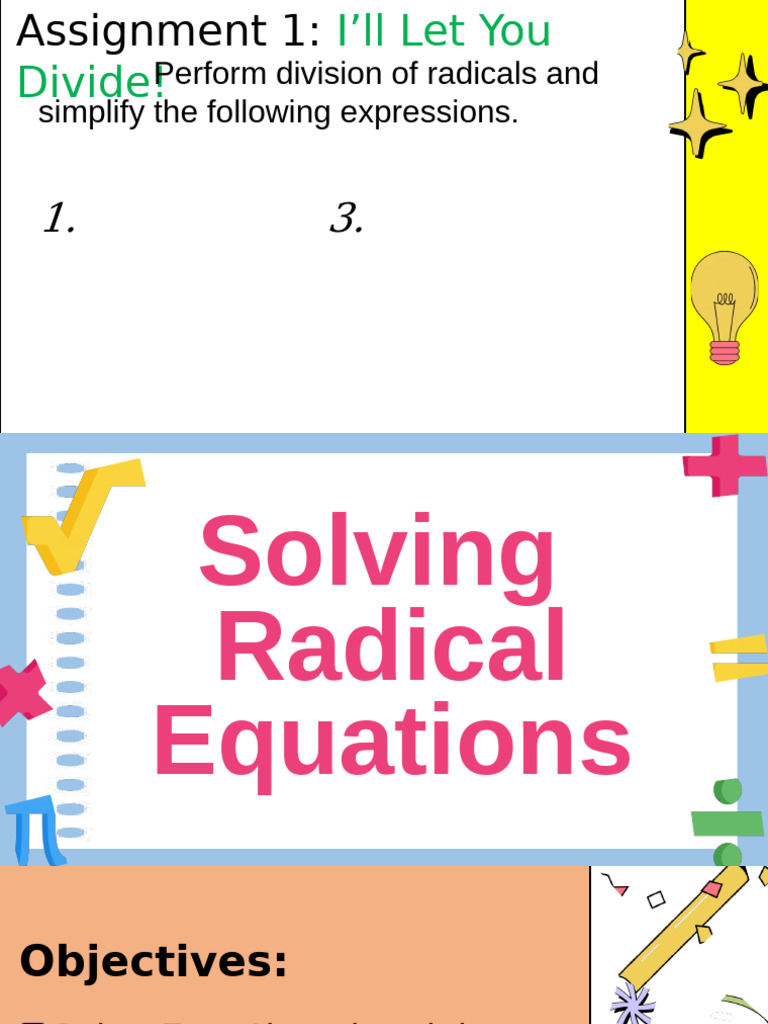 Solving Radicals Equations | PDF