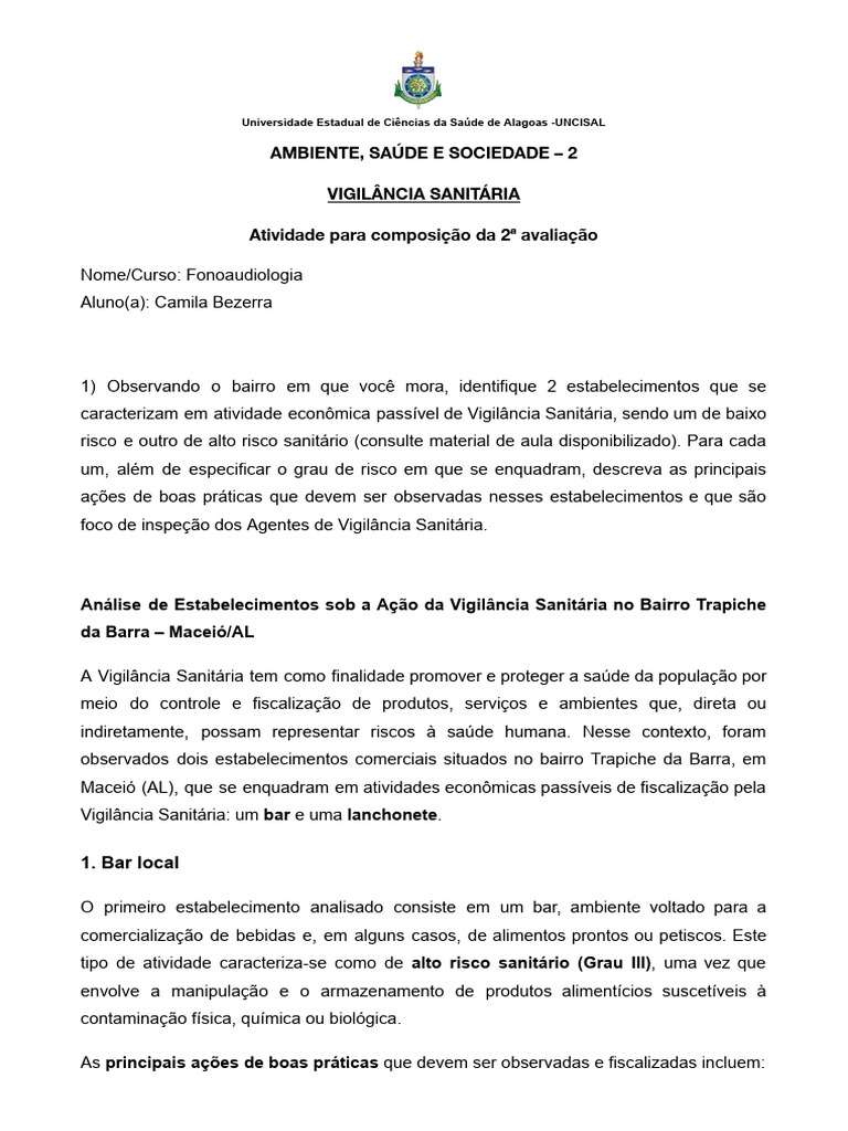 Camila Bezerra Esposito de Oliveira - Máscara Para Exercício ASS2_Vigilância Sanitária ...