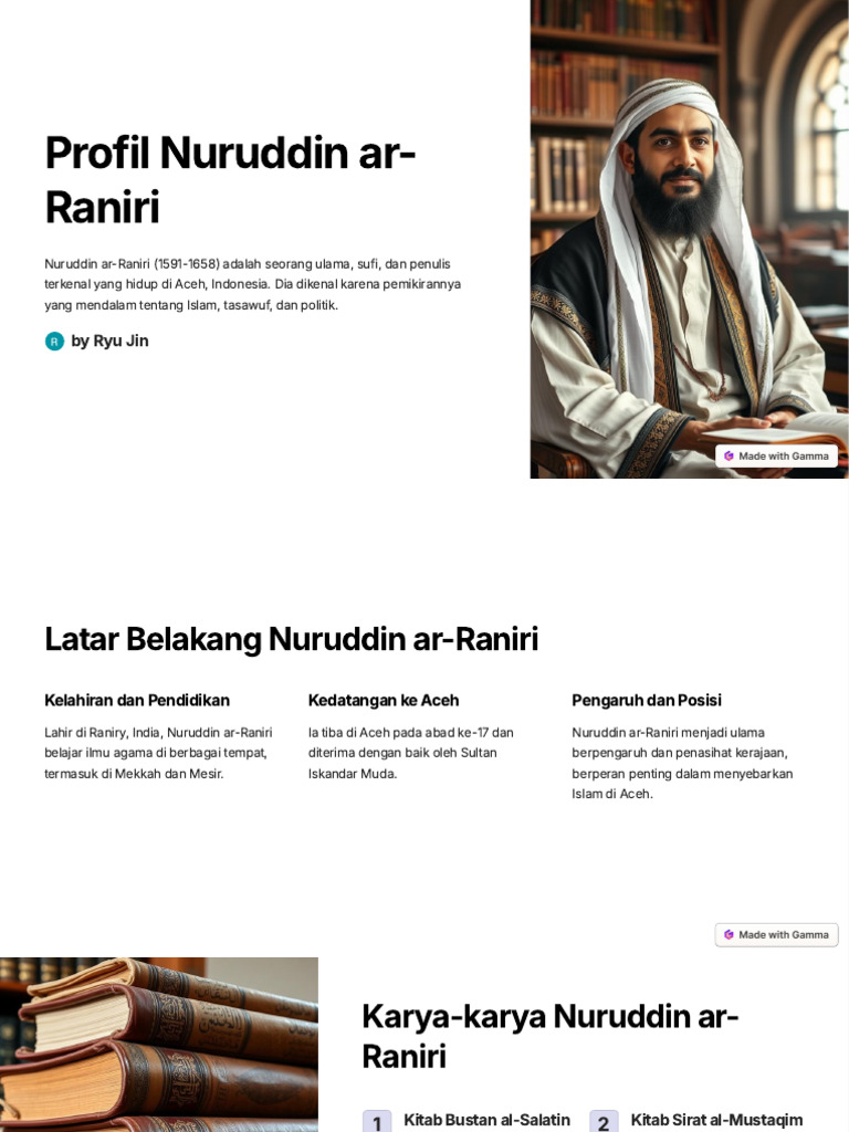 Pemikiran Nuruddin ar-Raniri tentang Islam | PDF